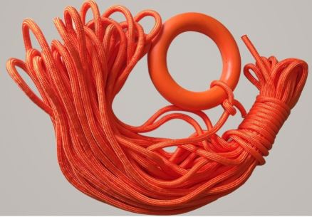 Lifeline Nylon 8 mm x 30 meter Tali Pelampung Life Ring Buoy Orange ...