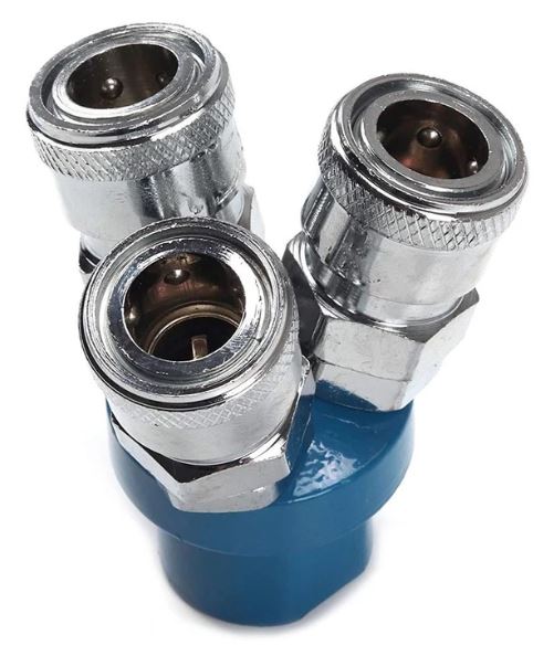 Quick Coupler 3 Way / Coupler 3 Cabang / Sambungan Kran Angin Mesin ...