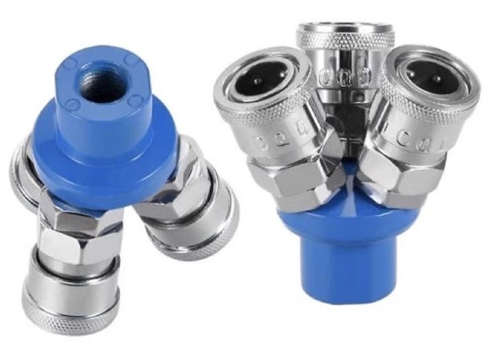 Quick Coupler 3 Way / Coupler 3 Cabang / Sambungan Kran Angin Mesin ...